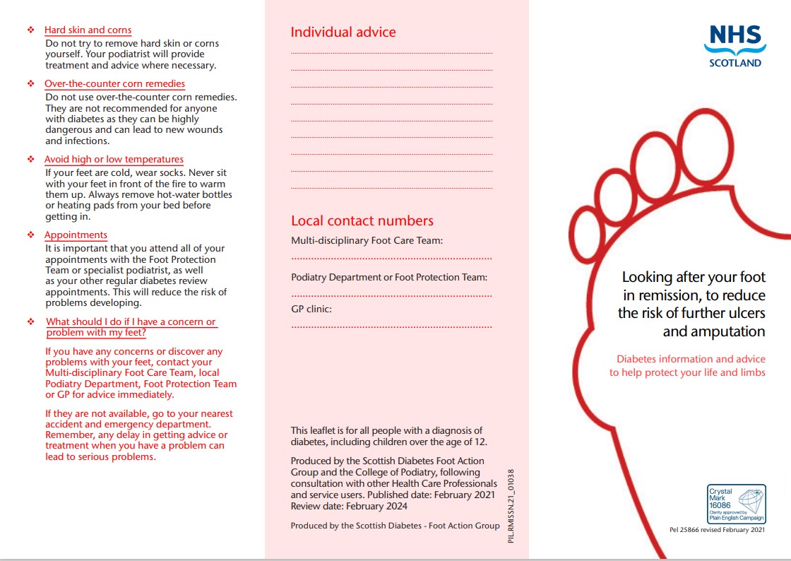 Patient Information Leaflets – Diabetes Managed Clinical Network